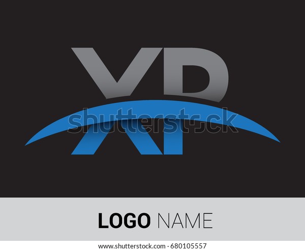 Xp Initial Logo Company Name Colored Stock Vector (Royalty Free ...