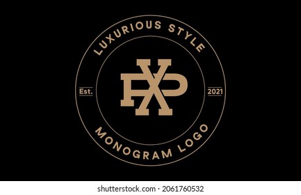 813 Px Monogram Images, Stock Photos & Vectors | Shutterstock