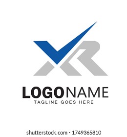 Letter R Check Logo Designs Concept Stock Vector (Royalty Free) 1700313637