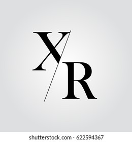 Vr Logo Stock Vector (Royalty Free) 623494568