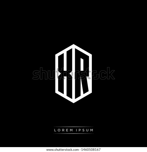 Vektor Stok Xr X R Logo Line Monogram (Tanpa Royalti) 1460508167 ...