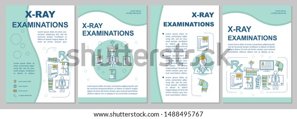 Xray Examination Brochure Template Layout Roentgen Stock Vector ...