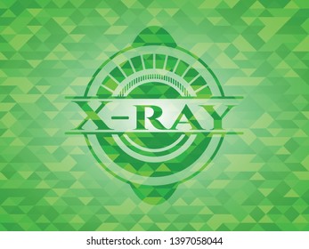 Xray Green Emblem Mosaic Background Vector Stock Vector (Royalty Free ...