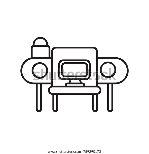 Xray Machine Icon Outline Stock Vector (Royalty Free) 759290173