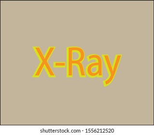 Xray Text Logo Vector Art Stock Vector (Royalty Free) 1556212520
