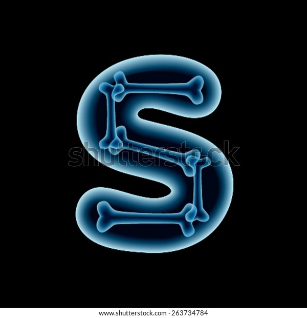 Xray Transparent Font Eps10 Stock Vector (Royalty Free) 263734784 ...