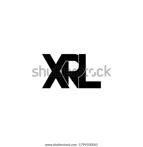 Xrl Letter Original Monogram Logo Design Stock Vector (Royalty Free ...