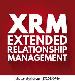 Xrm Extended Relationship Management Mapping Maintaining Stock Vector ...