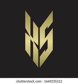 Xs Logo Monogram Emblem Style Isolated Stock Vector (Royalty Free ...