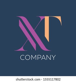 Xt Company Logo Design Monogram Logo Stock Vector (Royalty Free ...