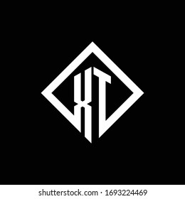 Xt Logo Monogram Square Rotate Style Stock Vector (Royalty Free ...