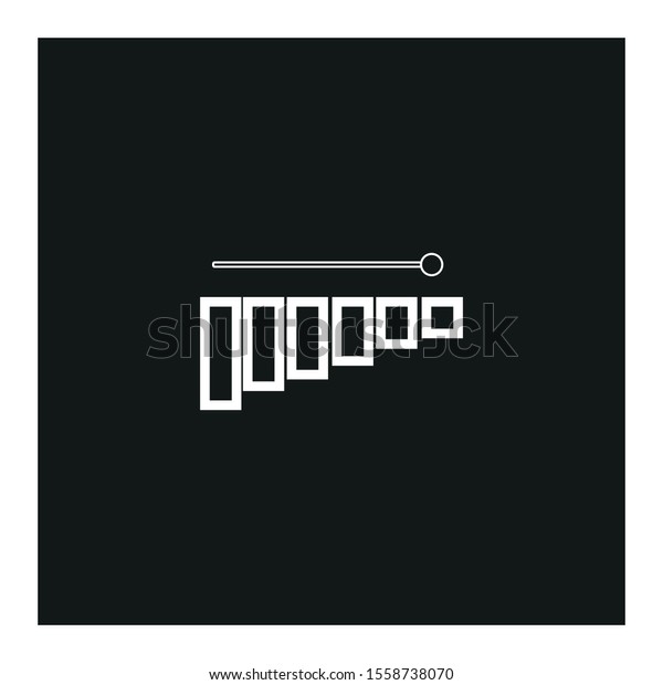 Xylophone Simple Shapes Icon Vector Stock Vector (Royalty Free ...