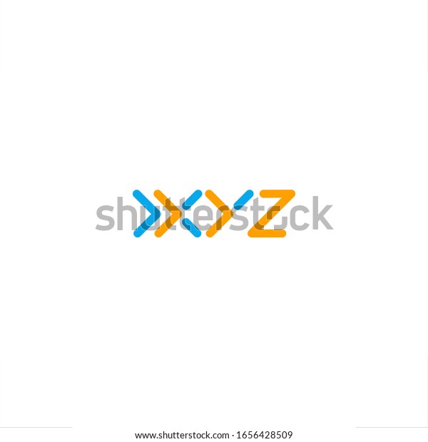 Xyz Letter Logo Initial Design Stock Vector (Royalty Free) 1656428509 ...