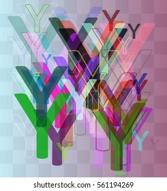 Y Alphabet Art Template Stock Vector (Royalty Free) 561194269 ...