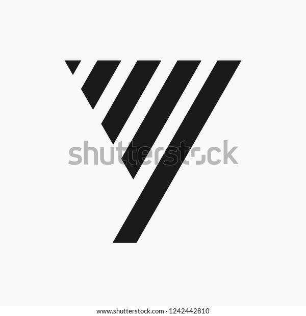 Y Letter Logo Trapezoidal Triangle Simple Stock Vector (Royalty Free ...