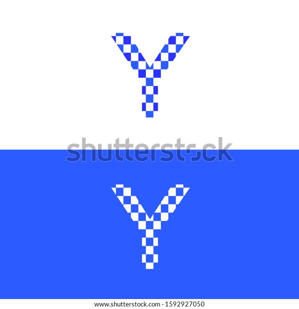 Y Letter Pixel Logo Design Template Stock Vector (Royalty Free ...