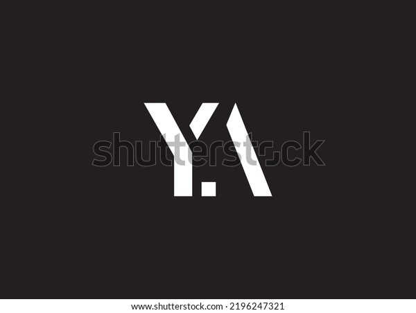 Ya Letter Monogram Logo Alphabet Initial Stock Vector (Royalty Free ...