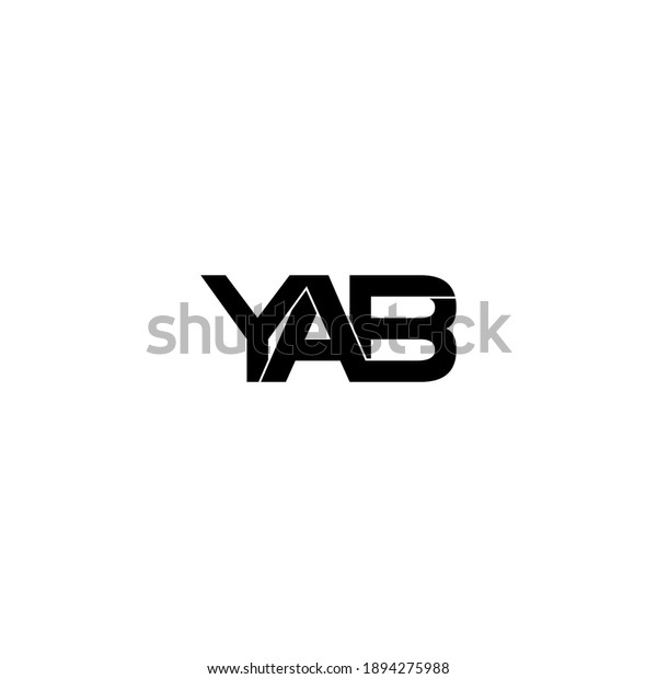 Yab Letter Original Monogram Logo Design Stock Vector (Royalty Free ...
