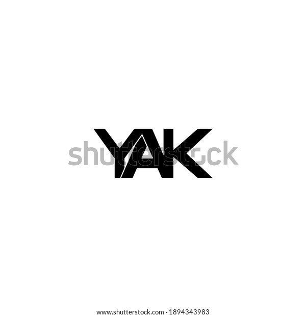 Yak Letter Original Monogram Logo Design Stock Vector (Royalty Free ...