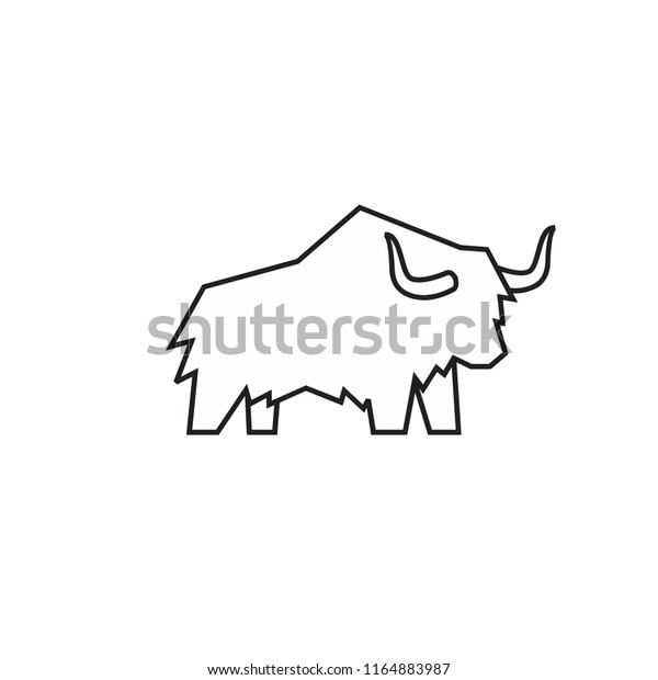 Yak Logo Icon Design Stock Vector (Royalty Free) 1164883987 | Shutterstock