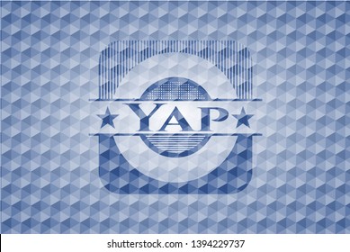 Yap Blue Badge Geometric Background Vector Stock Vector (Royalty Free ...