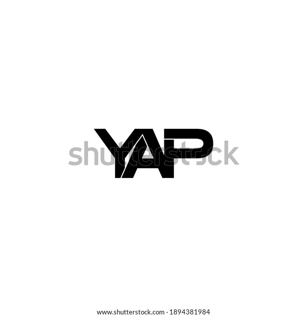 diseño del logotipo original de la letra yap