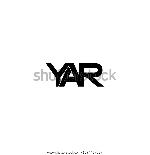 Yar Letter Original Monogram Logo Design Stock Vector (Royalty Free ...