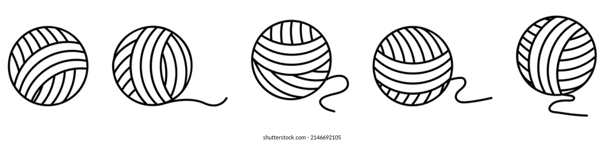 21,748 Yarn line art Images, Stock Photos & Vectors | Shutterstock