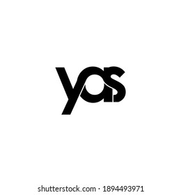 Yas Letter Original Monogram Logo Design Stock Vector (Royalty Free ...