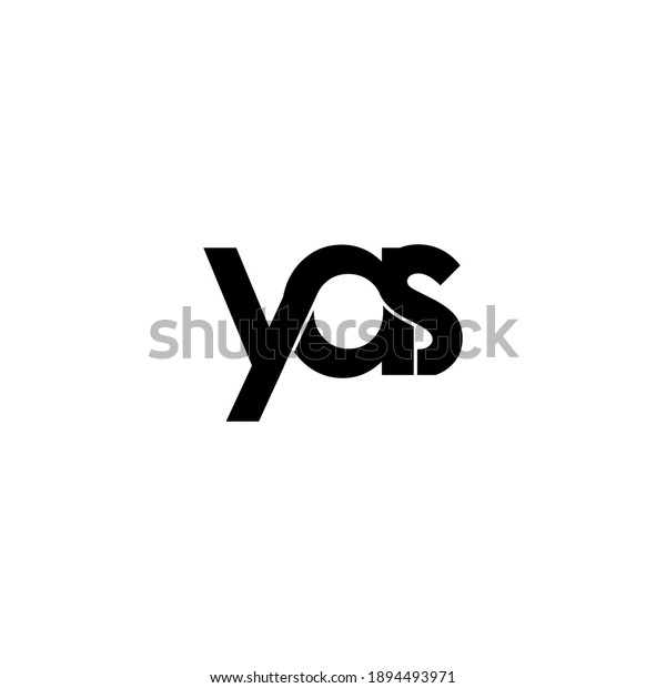 Yas Letter Original Monogram Logo Design Stock Vector (Royalty Free ...