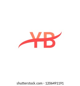 Yb Initial Letters Logo Design Swoosh Stock Vector (Royalty Free ...