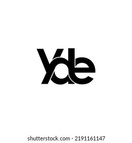Yde Letter Original Monogram Logo Design Stock Vector (Royalty Free ...