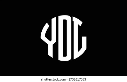 Ydl Circle Emblem Abstract Monogram Letter Stock Vector (Royalty Free ...