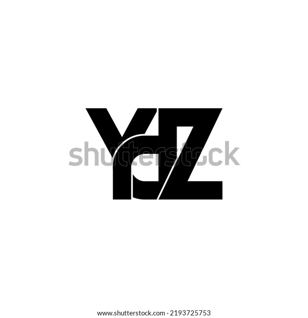 Ydz Typography Letter Monogram Logo Design Stock Vector (Royalty Free ...