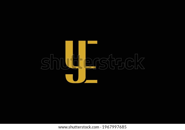 Ye Lettering Monogram Minimalist Logo Stock Vector (Royalty Free ...