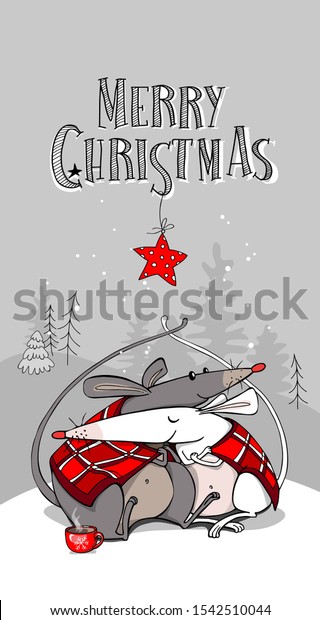 Year Rat Lunar Calendar Two Rats Stock Vector (Royalty Free) 1542510044 ...