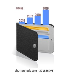 Yearly Charts 2016 2017 2018 2019 Stock Vector (Royalty Free) 391856995 ...