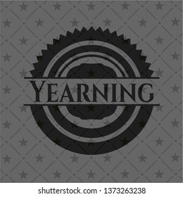 Yearning Realistic Black Emblem Stock Vector (Royalty Free) 1373263238 ...