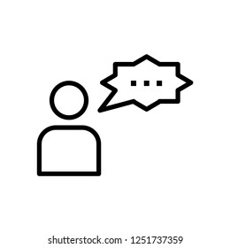 Yelling Vector Icon Stock Vector (Royalty Free) 1251737359 | Shutterstock