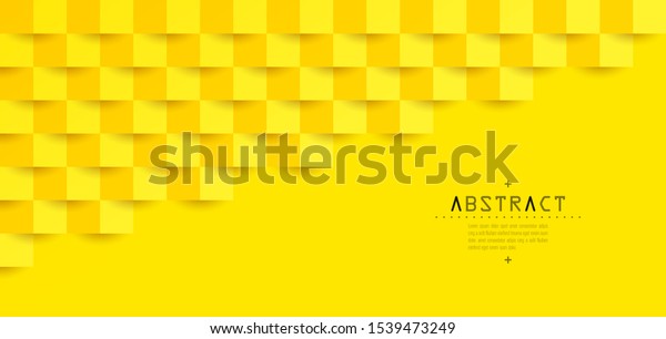 Yellow Abstract Architecture Background Copy Space Stock Vector ...