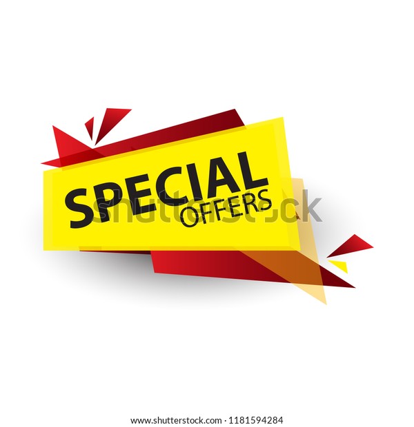 Yellow Abstract Special Offer Vector Illustration Stock Vector (Royalty ...