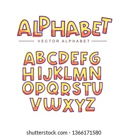 Yellow Alphabet Set Stock Vector (Royalty Free) 1366171580 | Shutterstock