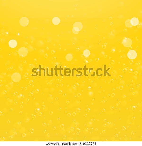 Yellow Background Bubbles Vector Illustration: vector de stock (libre ...