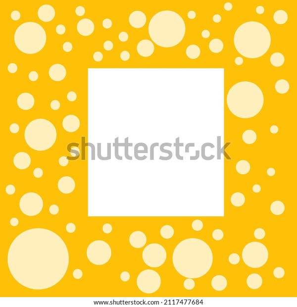 Yellow Background Circle Square Middle Stock Vector (Royalty Free ...