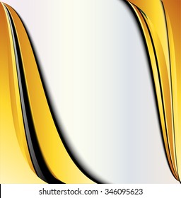 Yellow Background Curve Line On Black Stock Vector (Royalty Free ...
