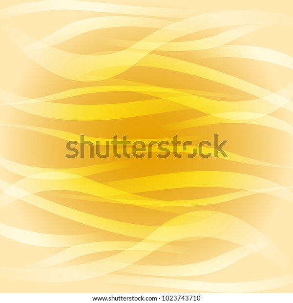 Yellow Background Design Wavy Stripes Stock Vector (Royalty Free ...