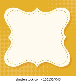 Yellow Background Frame Illustration Stock Vector (Royalty Free ...