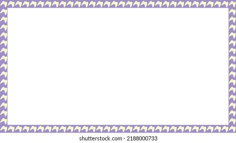 Yellow Background Purple Border Teeth Theme Stock Vector (Royalty Free ...