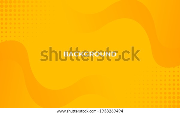 Yellow Background Template Flyer Banner Brochure Stock Vector (Royalty ...