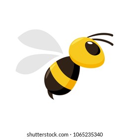 Yellow Bee Illustration Stock Vector (Royalty Free) 1065235340 ...